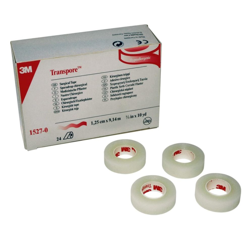 Transpore Surgical Tape 2.5cm x 9m Box 12